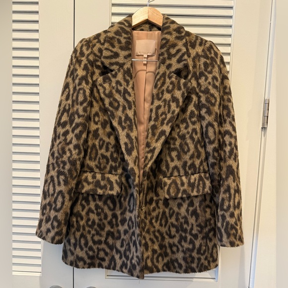 Rebecca Taylor | Jackets & Coats | Rebecca Taylor Leopard Print Faux ...